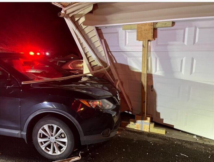 Vehicle Strikes Garage Building At Westbury Farms - Rutherford Source