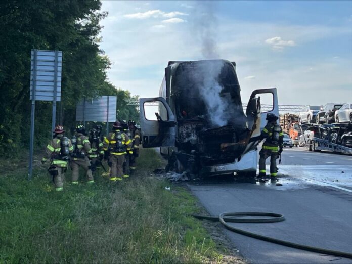 Semi-Truck Fire Temporarily Shuts Down Lanes On I-24 East In ...
